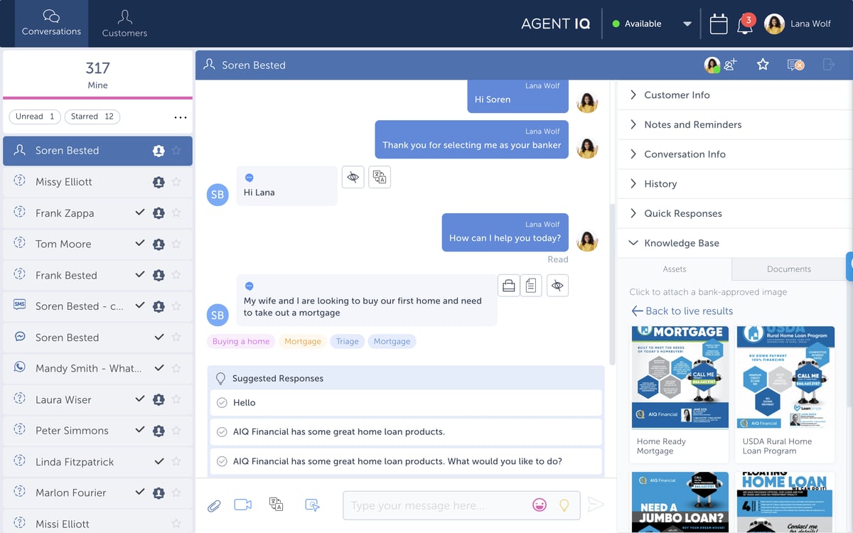 AI powered banking | Agent IQ